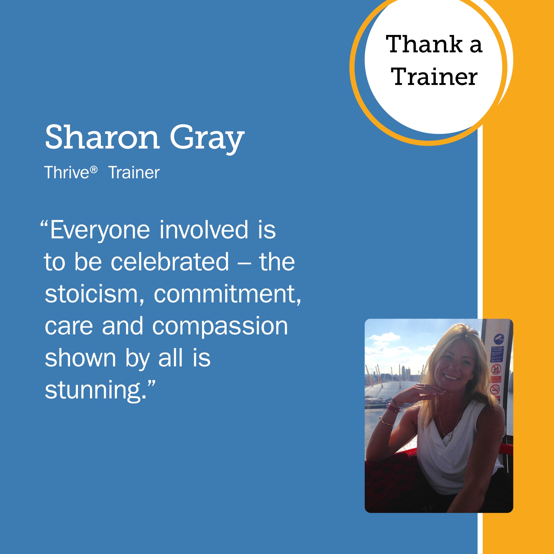 Thank a Trainer: Sharon Gray | The Thrive Approach